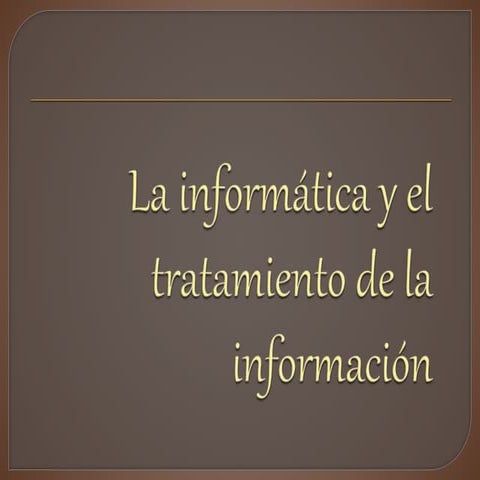 Diapositivas relacionadas con la intriduccion a la informatica | PPTX