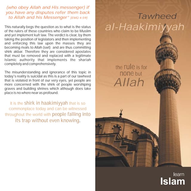 Islamic Tawheed Quotes