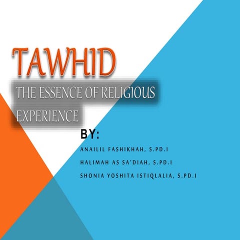 Tawhid | PPTX
