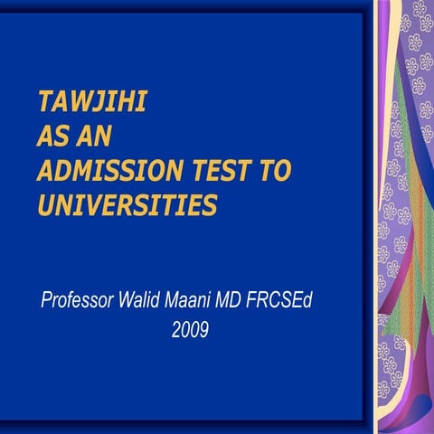 Tawjihi | PPT
