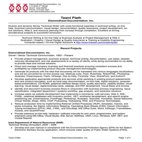 Riverbed resume dmodesto 1 | PDF