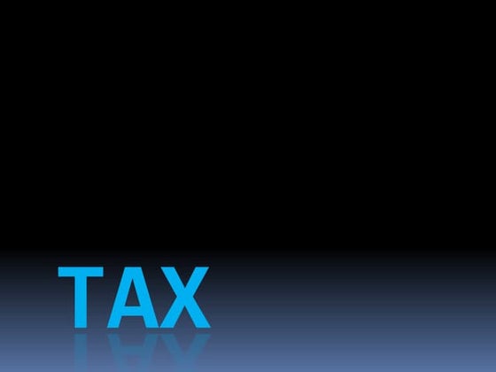 Concepts of Taxation | PPT