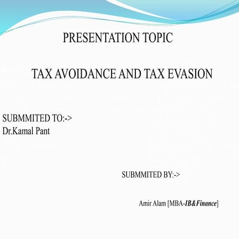 Tax | PPT