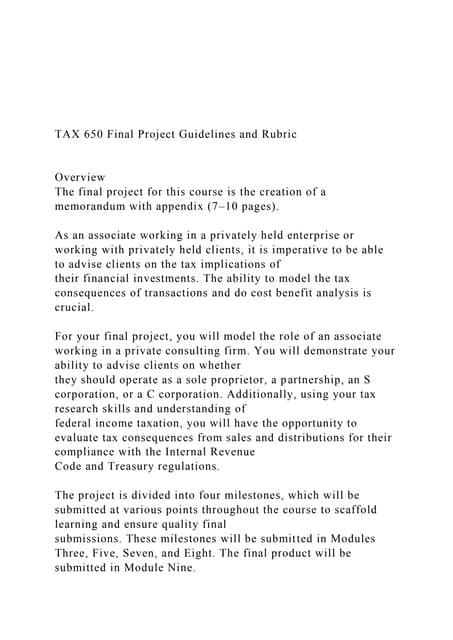 Tax Research MemorandumTo File From Your Name .docx