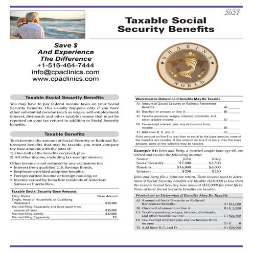 Taxable social security_benefits_2021 | PDF