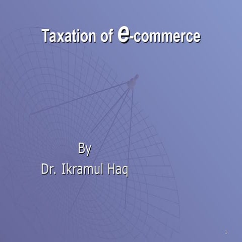 Ecom and tax relation presentation for 4 person | PPTX