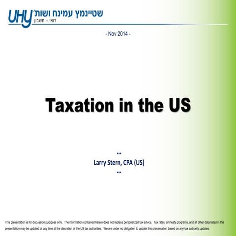 Taxation in the us | PDF
