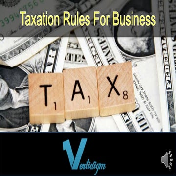 Taxation rules for business | PPT