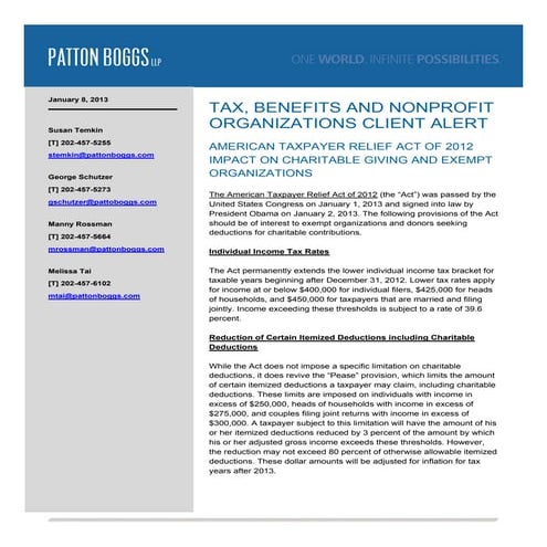 IRS Publication 526 Charitable donations | PDF