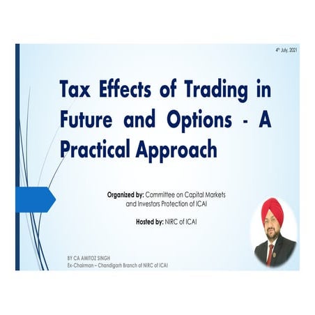 Income Tax effects of Futures and Options Transactions | PDF