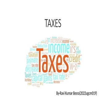 Tax system of our ancient and modern India. | PPT
