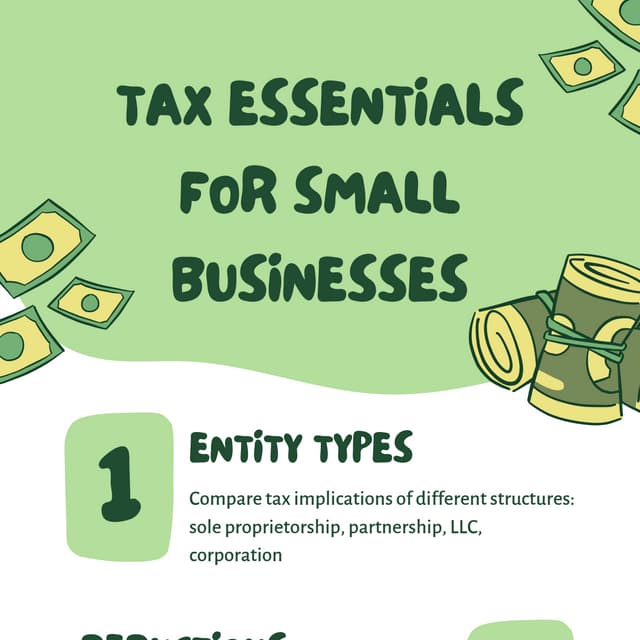 Tax Essentials for Small Businesses 2024 | PDF