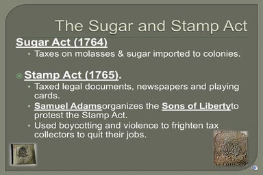 Sugar Act Of 1764 Pictures