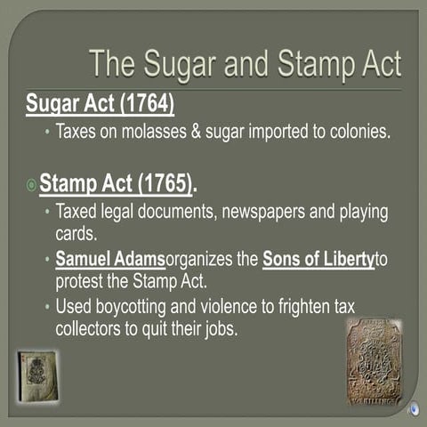 Taxes & stamp act with audio | PPTX
