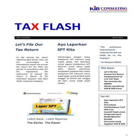 Tax flash mar 2022 | PDF