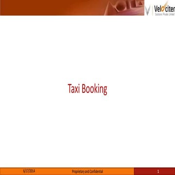 Taxi booking | PPTX