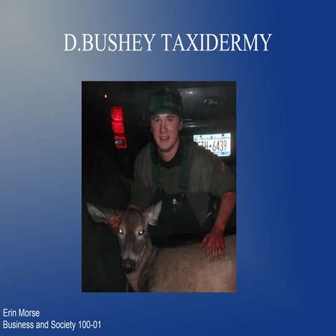 Taxidermy | PPTX
