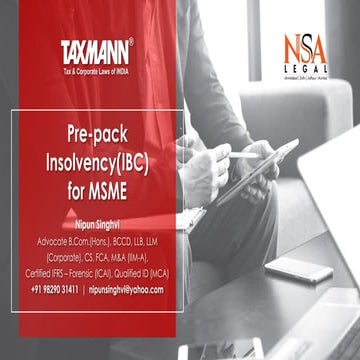 #TaxmannPPT_Pre-Pack Insolvency Resolution Process under IBC.pdf
