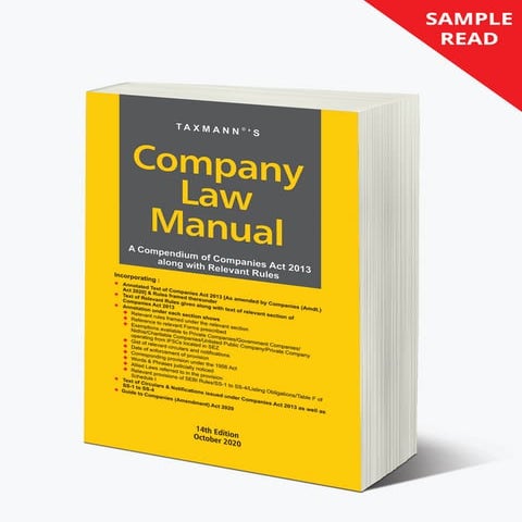 Taxmann's company law manual | PDF