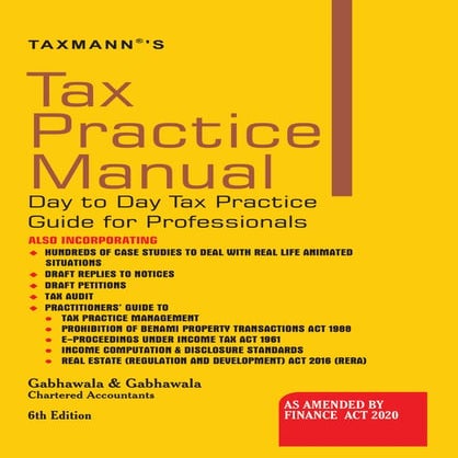 Taxmann's Tax Practice Manual | PDF