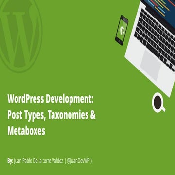 WordPress Development - Taxonomies | PDF