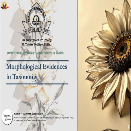 Taxonomical Evidences, Morphological evidences in Taxonomy, 2025-26.pdf