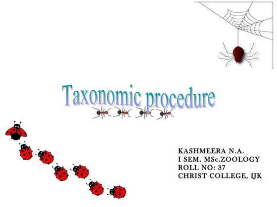 Taxonomic keys | PPTX