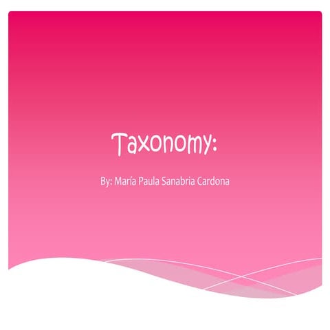Taxonomy | PPT