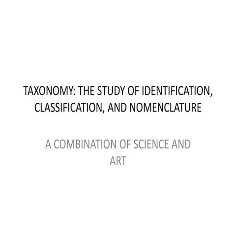 Plant identification taxonomy key characters | PPT