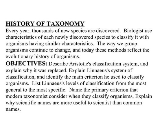 Biosystematics, and types of taxonomy | PPTX | Biological Sciences ...