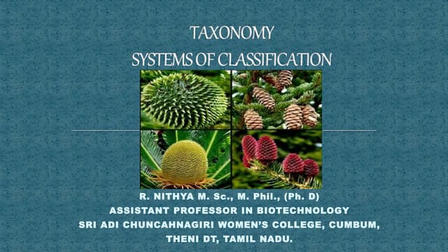 Taxonomy | PPTX