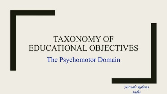 Psychomotor Domain.pptx | Education