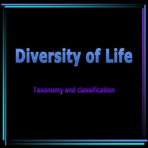 Taxonomy ppt | PPT | Biological Sciences | Science