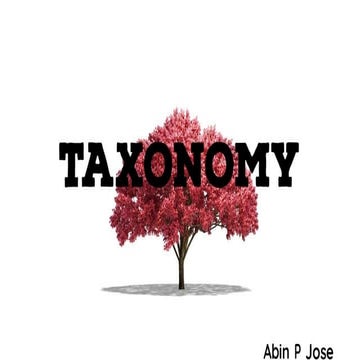 Taxonomy ppt for teaching 8th std students | PPT