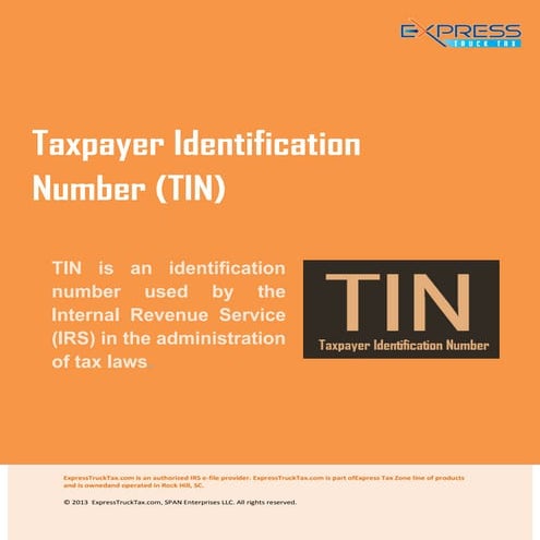 Taxpayer identification number tin | PDF