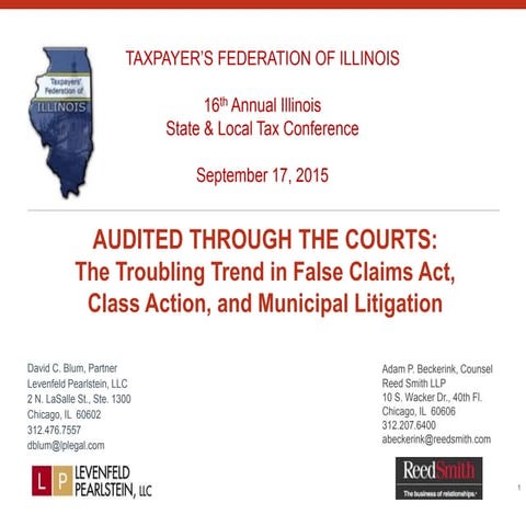 Audited Through the Courts: The Troubling Trend in Flase Claims Act ...