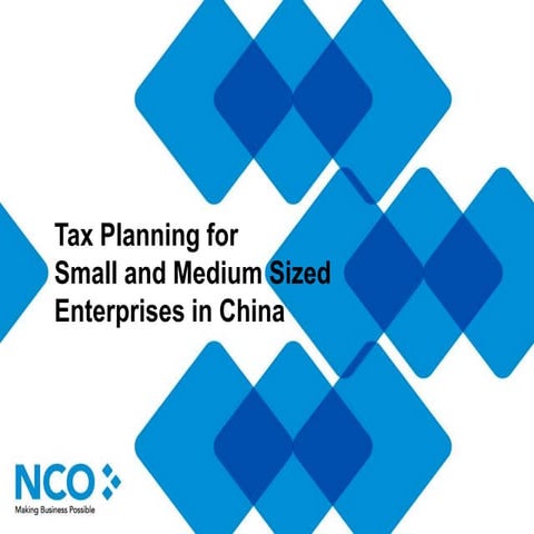 Tax Planning in China - Individual Income Tax | PPTX