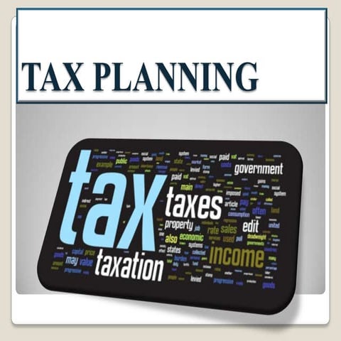 Tax planning | PPTX