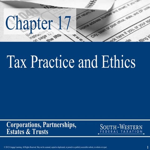 Tax practice and ethics | PPT