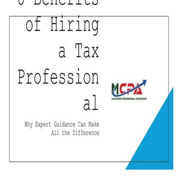 8 Benefits of Hiring a Tax Professional for Small Business | PPT