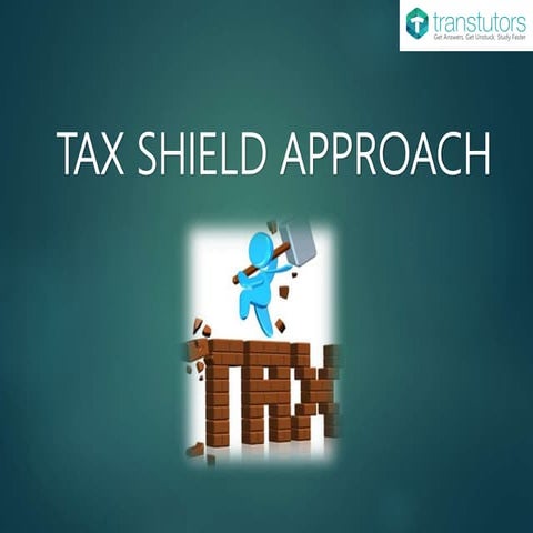 Tax Shield Approach | Finance | PPTX