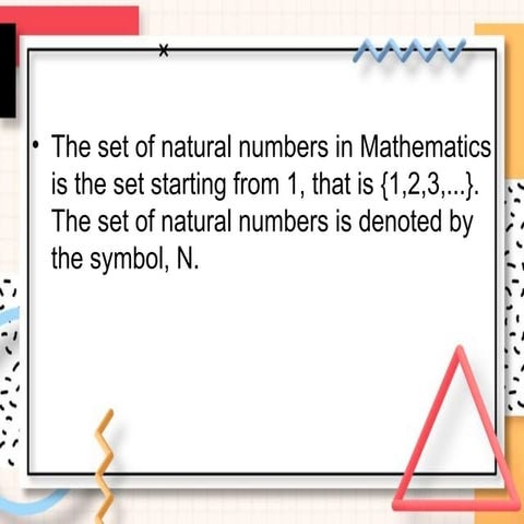 the set of natural numbers in mathematics | PPTX