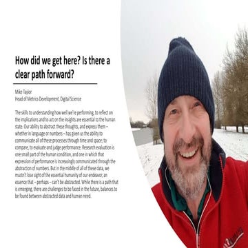 Taylor, "How did we get here? Is there a clear path forward?" | PPT