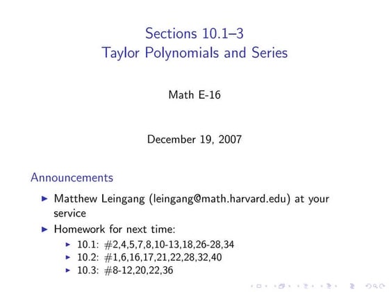 Taylor Series Expansion of Log(1+x) | PPTX