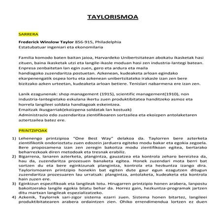 Taylorismoa | DOCX