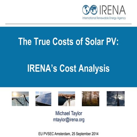 The True Costs of Solar PV: IRENA's Cost Analysis | PDF