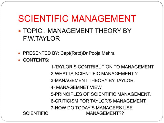 F.w Taylor's principles of scientific management.pptx