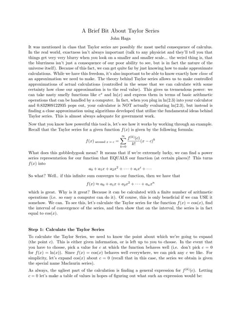 Taylor Series Expansion of Log(1+x) | PPTX