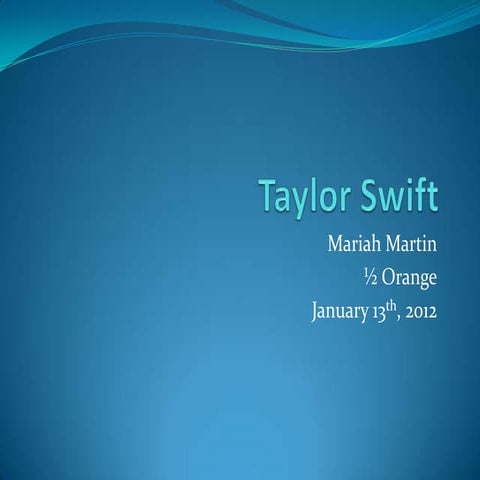 Taylor swift | PPT