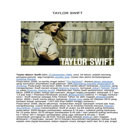 Taylor swift | PDF